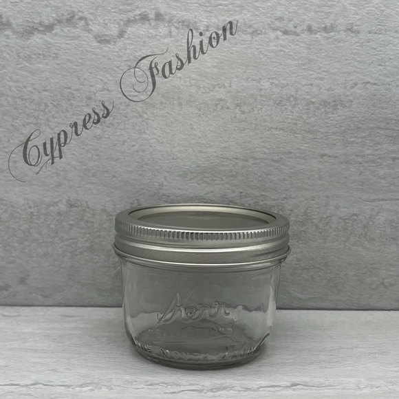 Kerr | Kitchen | 3 Kerr 8 Oz Glass Mason Jar With Standard Lid | Poshmark